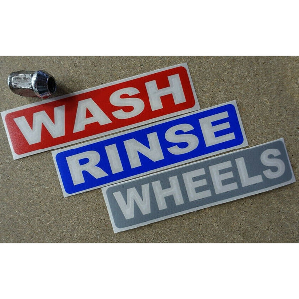 WASH RINSE WHEELS Vinyl Bucket Stickers – The Ultimate Garage